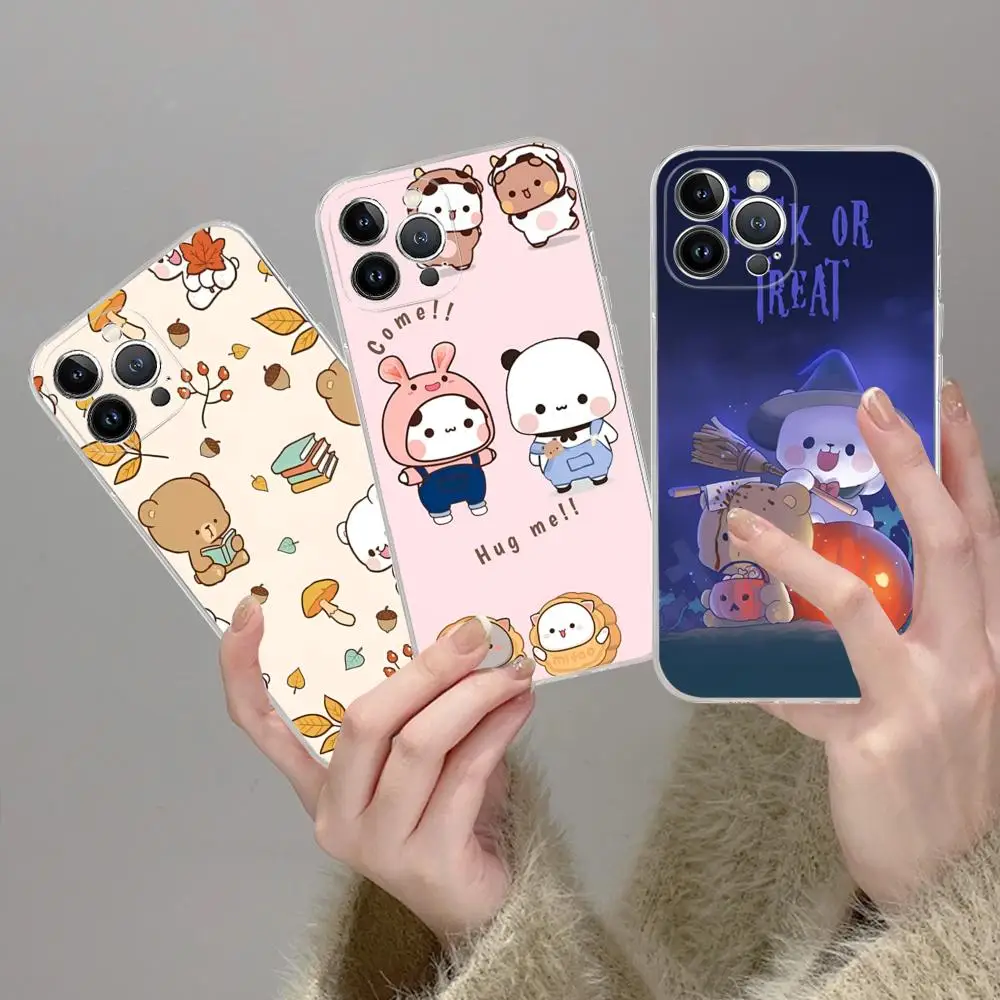 Cute-M-Milk-and-Mocha-Bears-Phone-Case-Silicone-Soft-for-iphone-15-14 ...