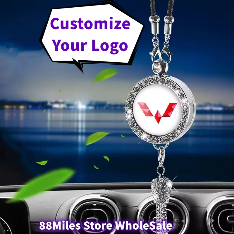 Cystal-Car-Logo-Perfume-Pendant-DIY-Your-Car-Logo-Hanging-Diffuser-For ...