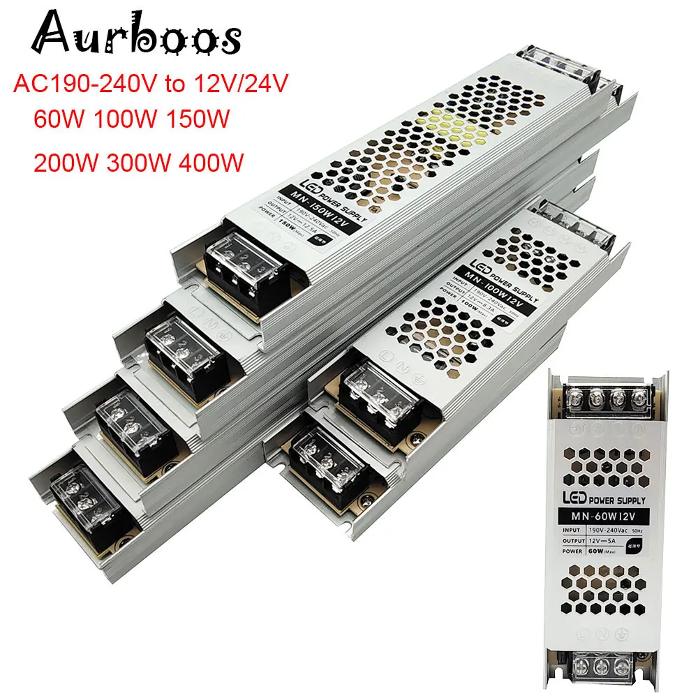 DC12V-24V-Ultra-Thin-Switching-Power-Supply-LED-Transformers-60W-100W ...