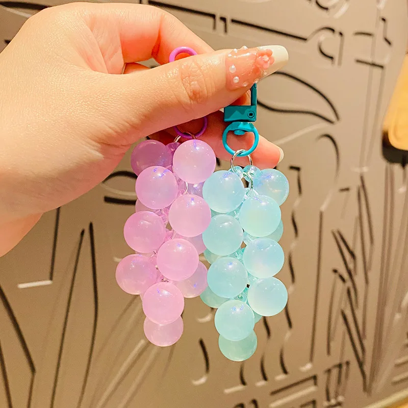 1pc-Kawaii-Cartoon-Grape-Key-Chains-for-Women-Men-New-Colorful-Cute ...