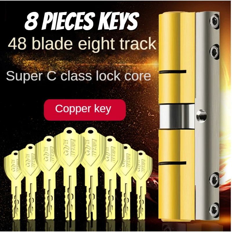 Super-C-class-Copper-lock-Pure-copper-AB-lock-core-Cylinder-Anti-Theft ...