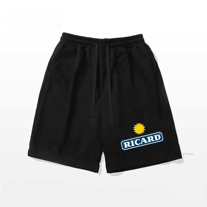 Ricard-Short-en-Coton-Imprim-pour-Homme-Logo-de-Vin-Fran-ais-Lettres ...