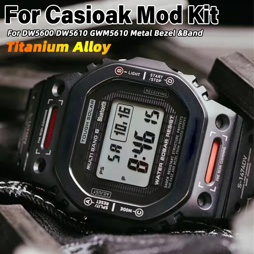 Titanium-Alloy-Refit-Mod-Kit-Metal-Watch-moldura-Case-Frame-A-o-Banda ...
