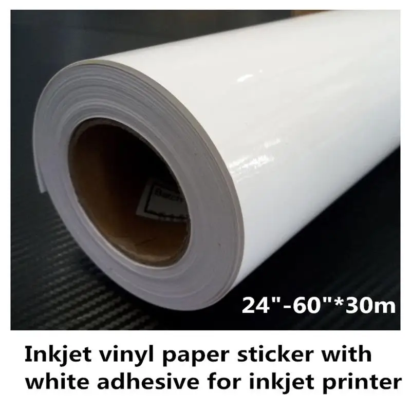 Inkjet-Glossy-White-Glue-Indoor-PVC-Self-Adhesive-Vinyl-Sticker-Paper ...