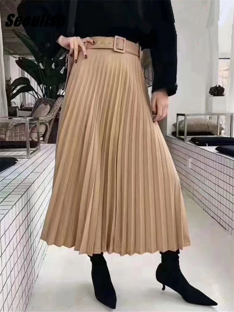 Seoulish-High-Taille-Plissee-Midi-R-cke-mit-G-rtel-2024-neue-Fr-hling-Sommer-elegante.jpg