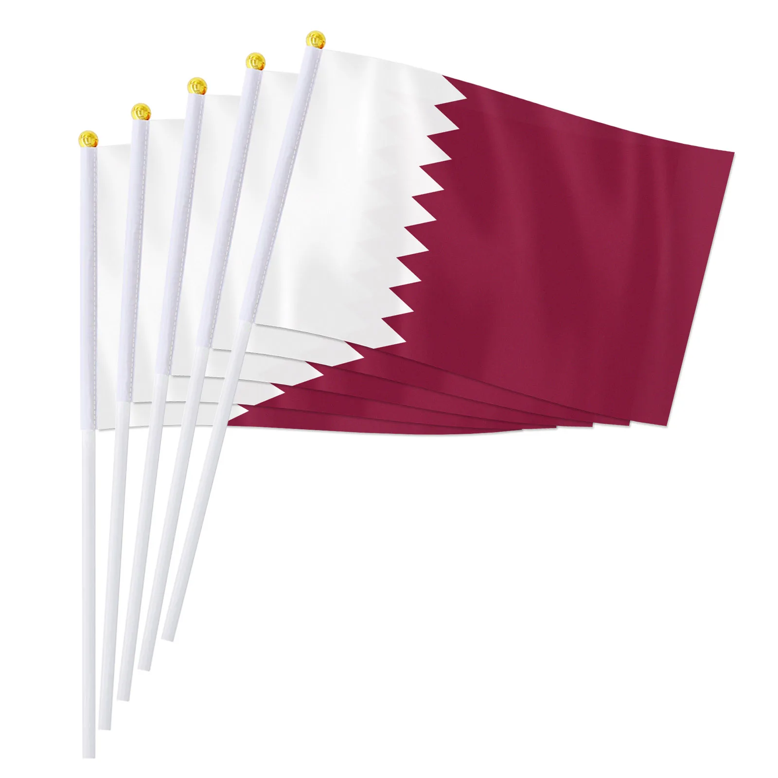 PTEROSAUR 14*21cm Qatar Hand Flag, World International Qatar Qatari ...