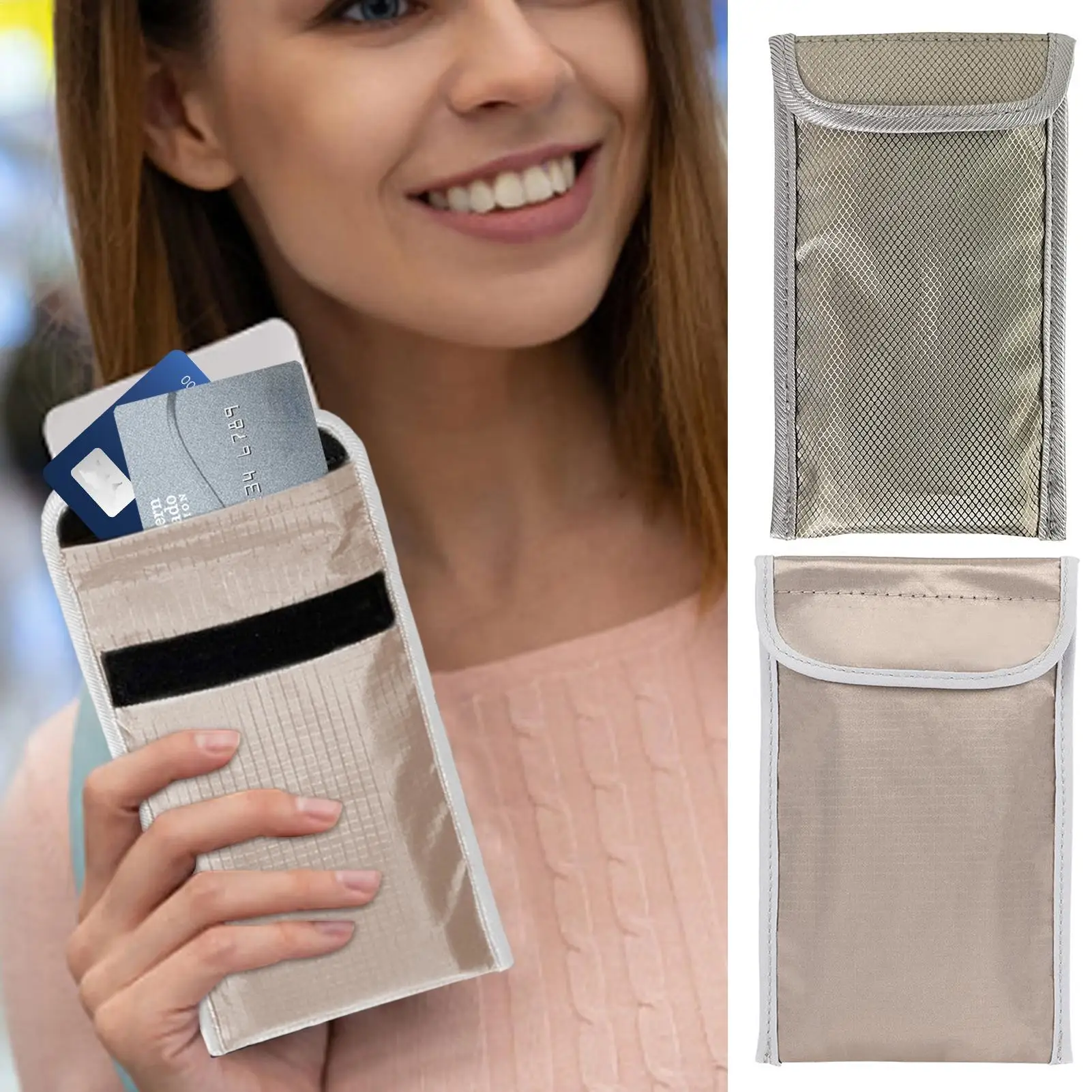 Mobile Phone RF Signal Blocker Anti-Radiation Shield Case Bag Pouch IC ...