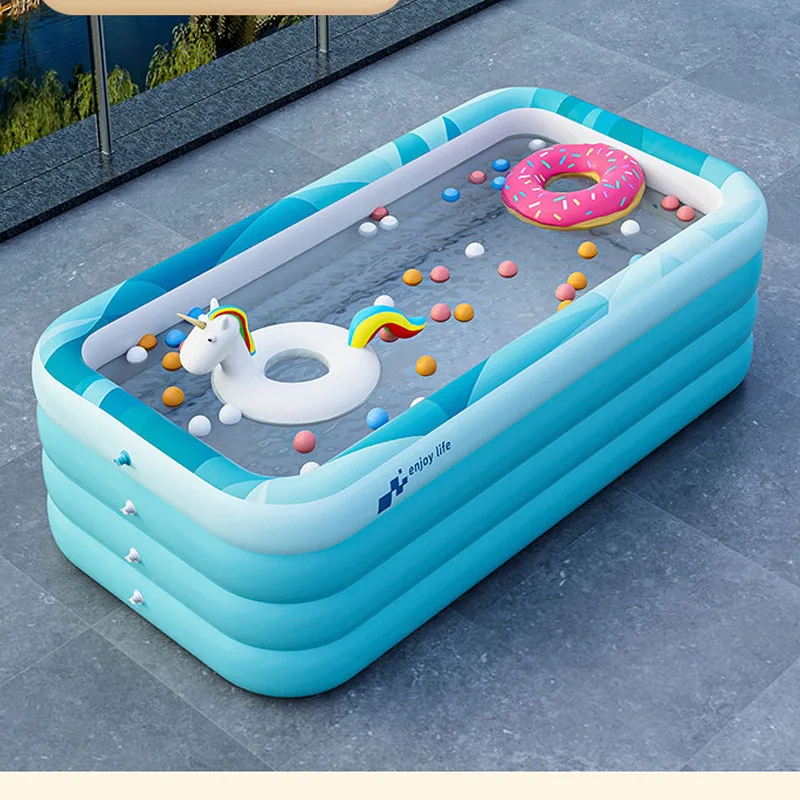 Inflatable Kids Pool PVC Inflatable Pool With Quick Inflation ...
