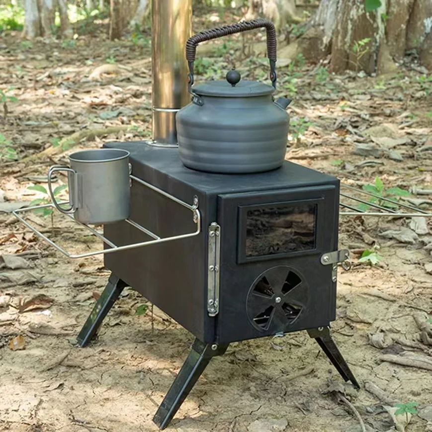 SmiloDon Camping Wood Burning Stove For Tent multifunctional Carbon ...
