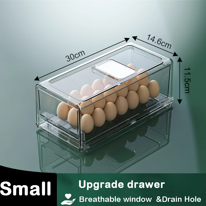 Drawer Refrigerator Storage Box Fruit Vegatable Fresh-keeping Storage ...