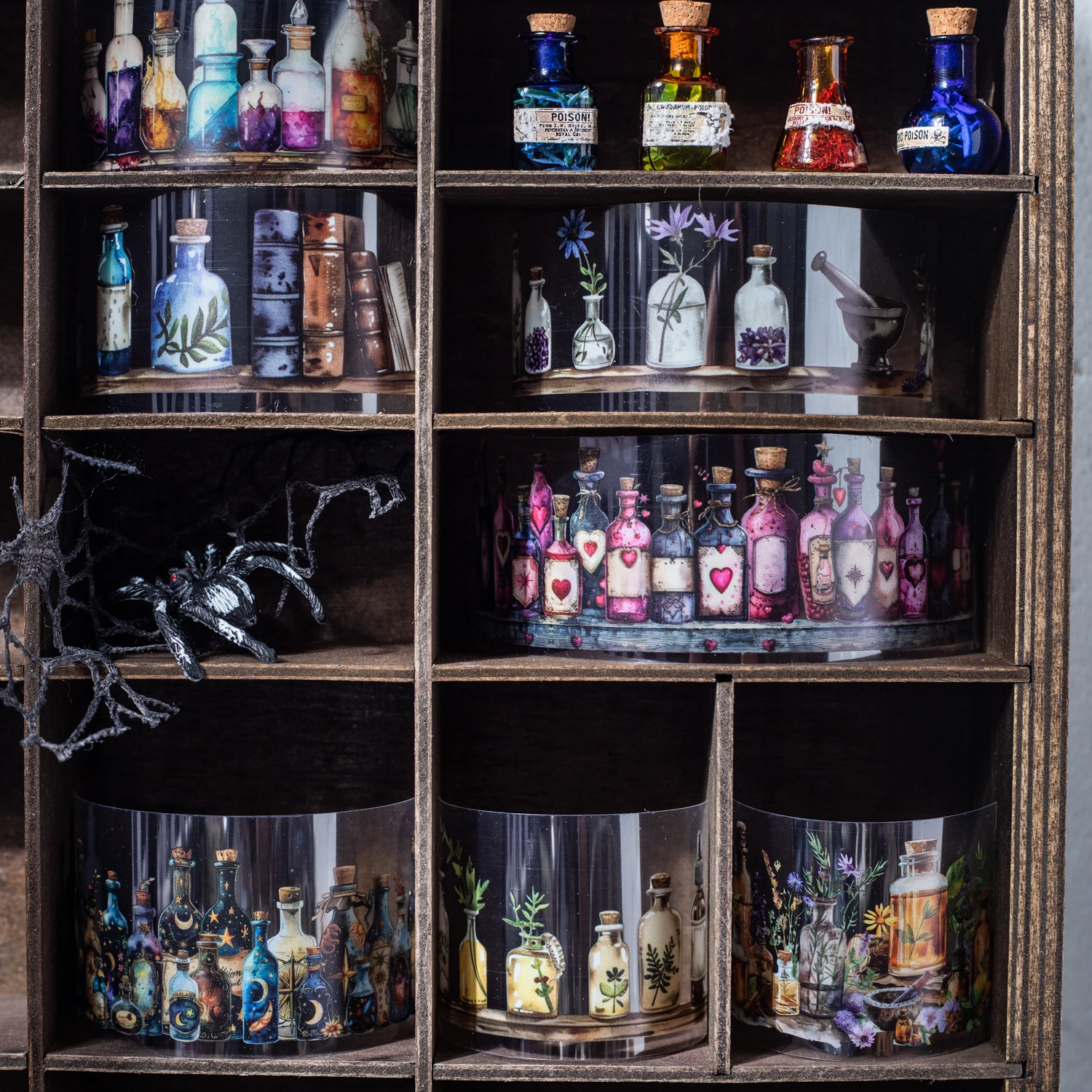 4cm*2m Gothic witch's potion bottle PET Tapes DIY Scrapbooking Stickers ...
