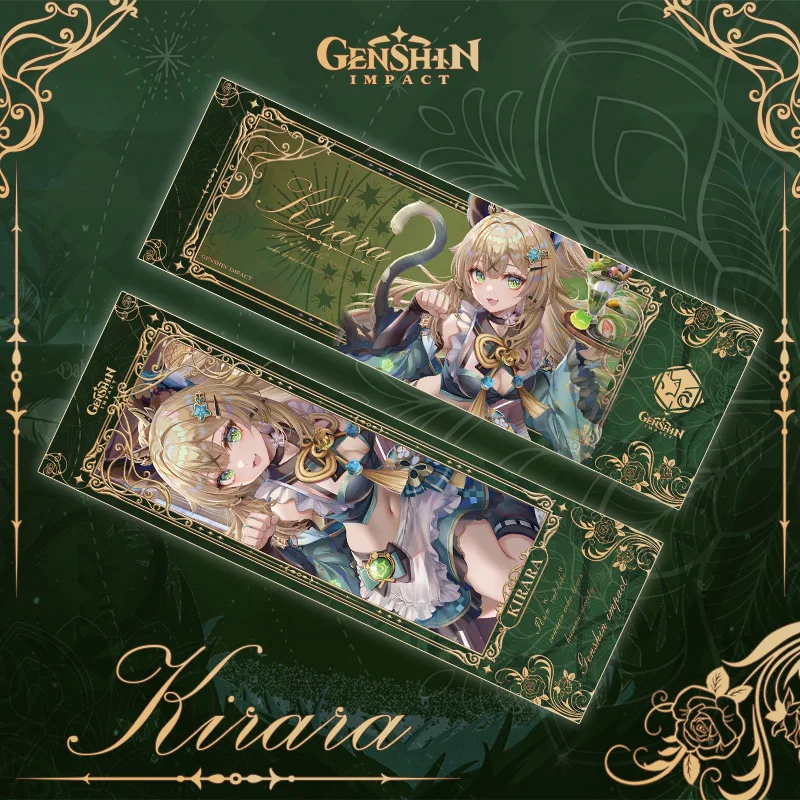 Genshin Impact Cosplay Bookmark, Dupla Face, Yae Miko, Ganyu, Kirara ...