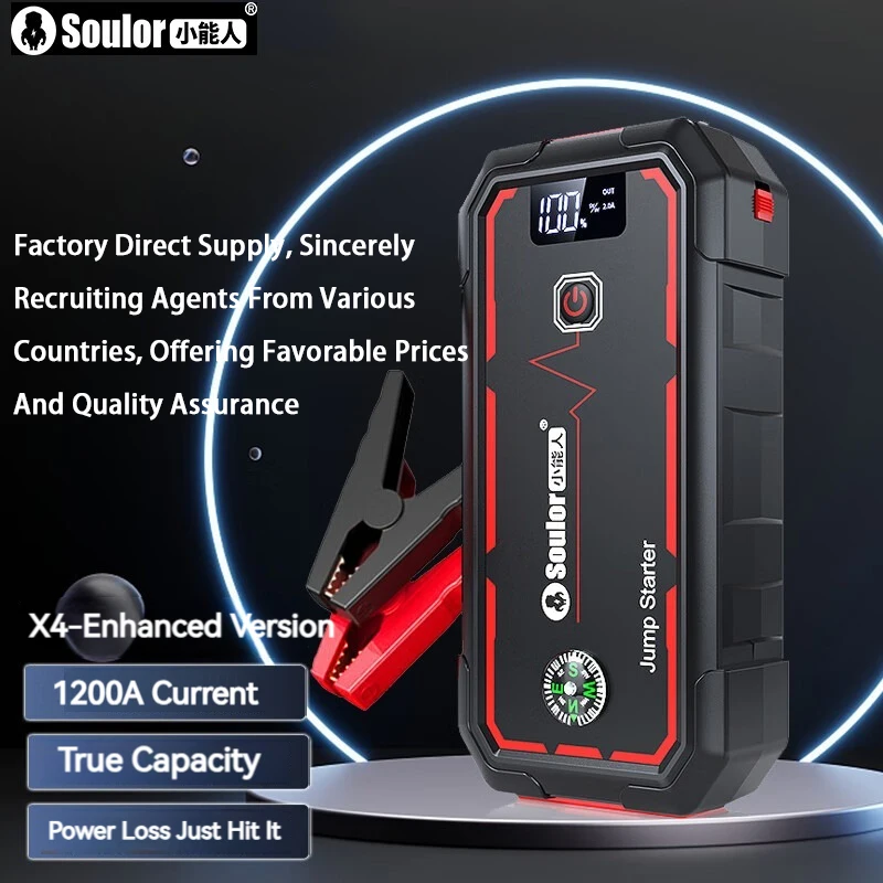 Soulor X4 Car Jump Starter Power Bank Emergency Starting Power Supply ...