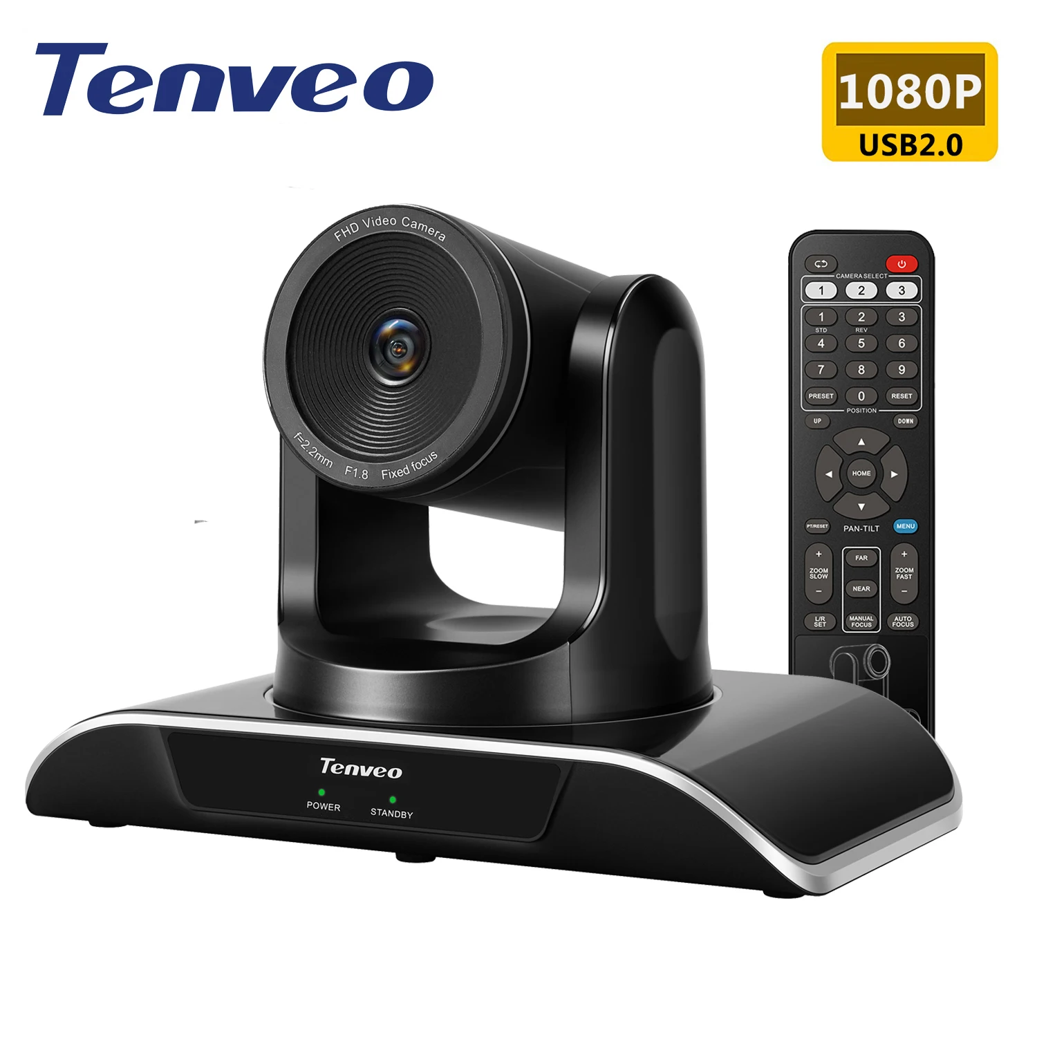 [eu Stock] Tenveo 1080p Hd Video Conference Camera Usb Plug And Play ...