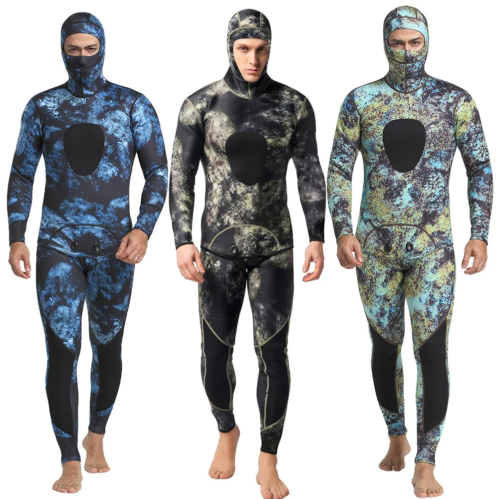 Traje-de-buceo-de-neopreno-con-capucha-para-hombre-traje-c-lido-de-3 ...