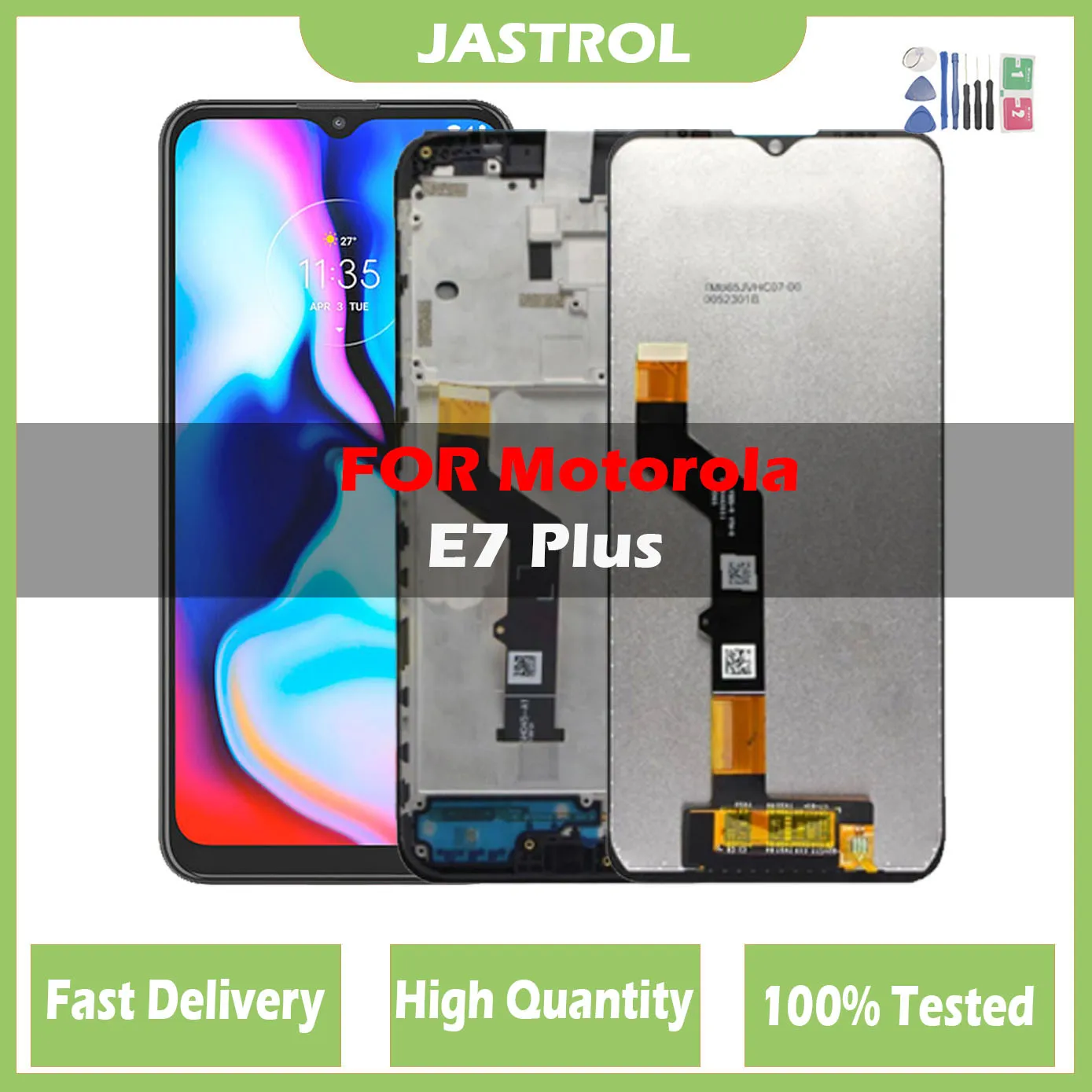 Pantalla lcd de 6,5 pulgadas para Motorola Moto E7 Plus, montaje de ...