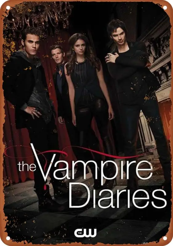 Vampire Diaries | Cw Official Vintage Metal Tin Sign Aluminum Signs ...