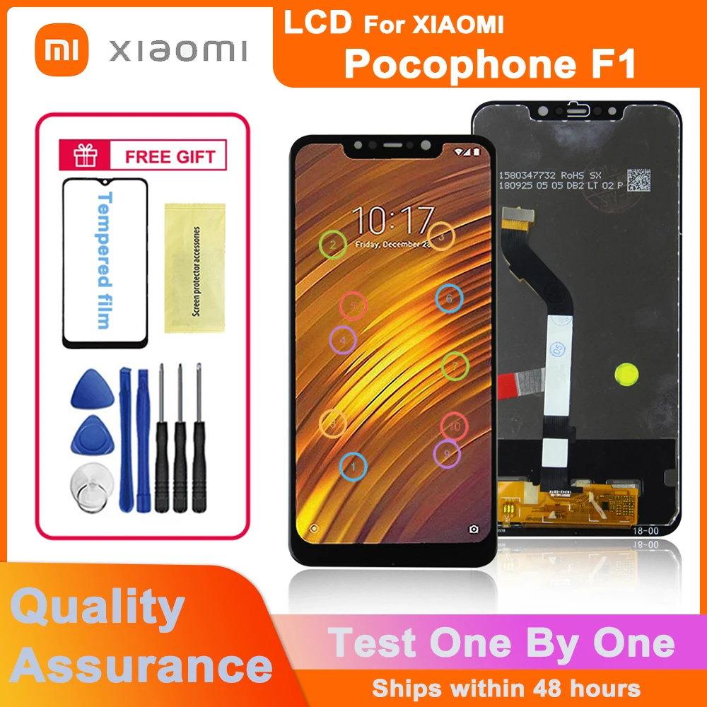 6.18" Original LCD Display for Xiaomi Poco F1 LCD touch screen digitizer assembly Replaceable ...