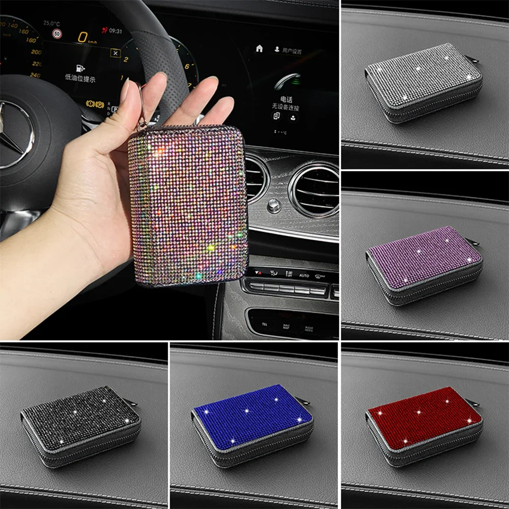 Crystal-Diamond-Car-Driver-s-License-Holder-Card-Bag-Driving-ID-Card ...