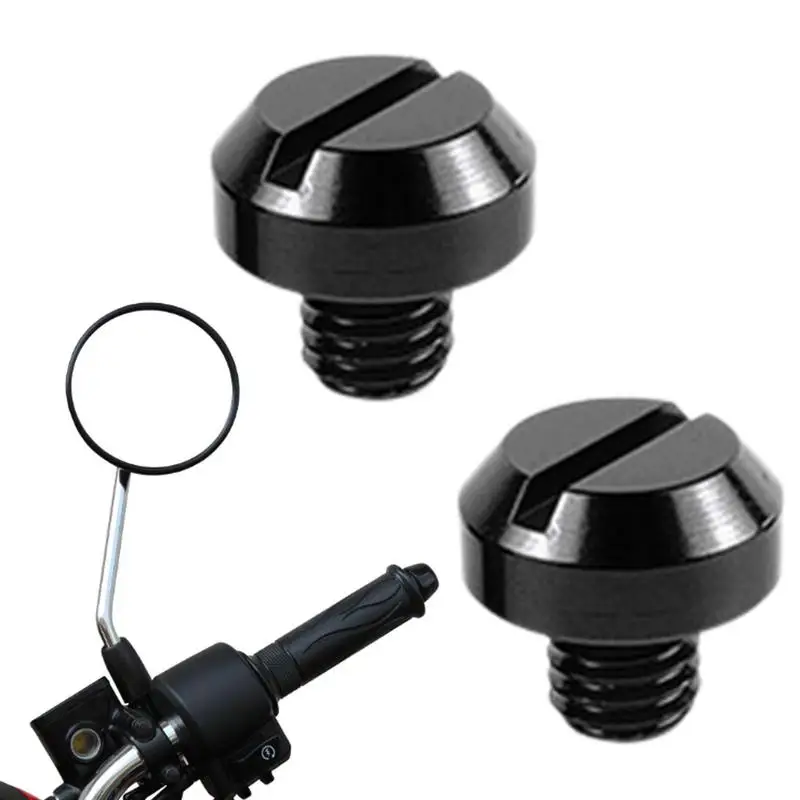 Motorcycle Rearview Mirror Accessories 2PCS Aluminum Alloy Universal ...