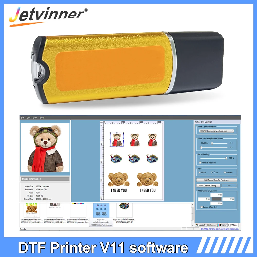 DTF-Printer-11-Perangkat-Lunak-V11-Dongle-USB-Kunci-Lisensi-DTF-Program ...