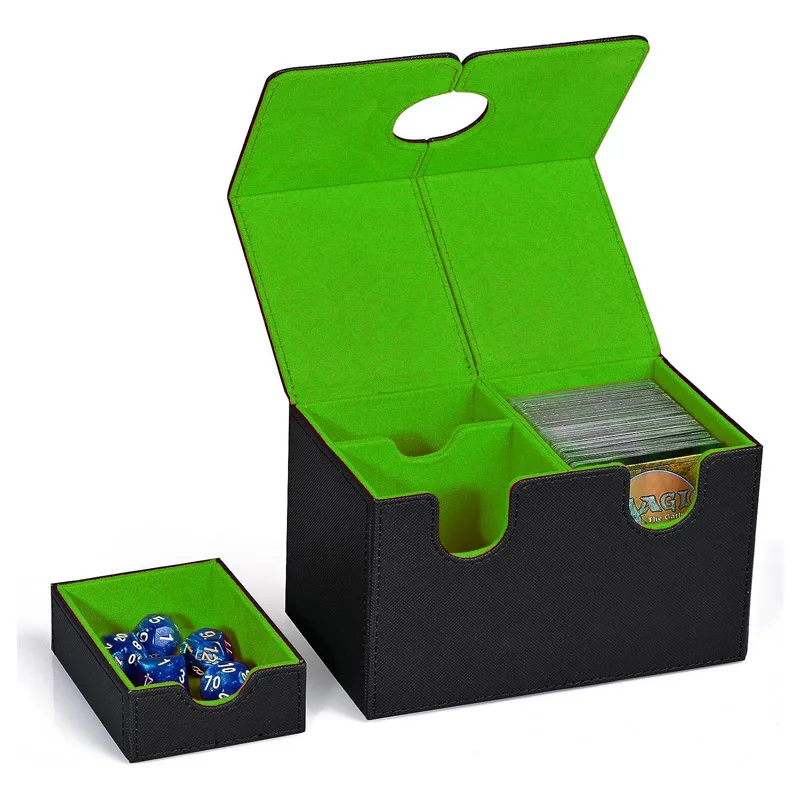 200-Trading-Cards-Storage-Box-PU-Leather-Commander-Card-Deck-Case ...