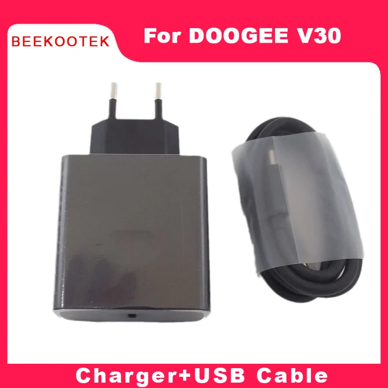 New Original Doogee V30 HJ-PD66W-EU Fast Charger Power Adapter+TYPE-C ...