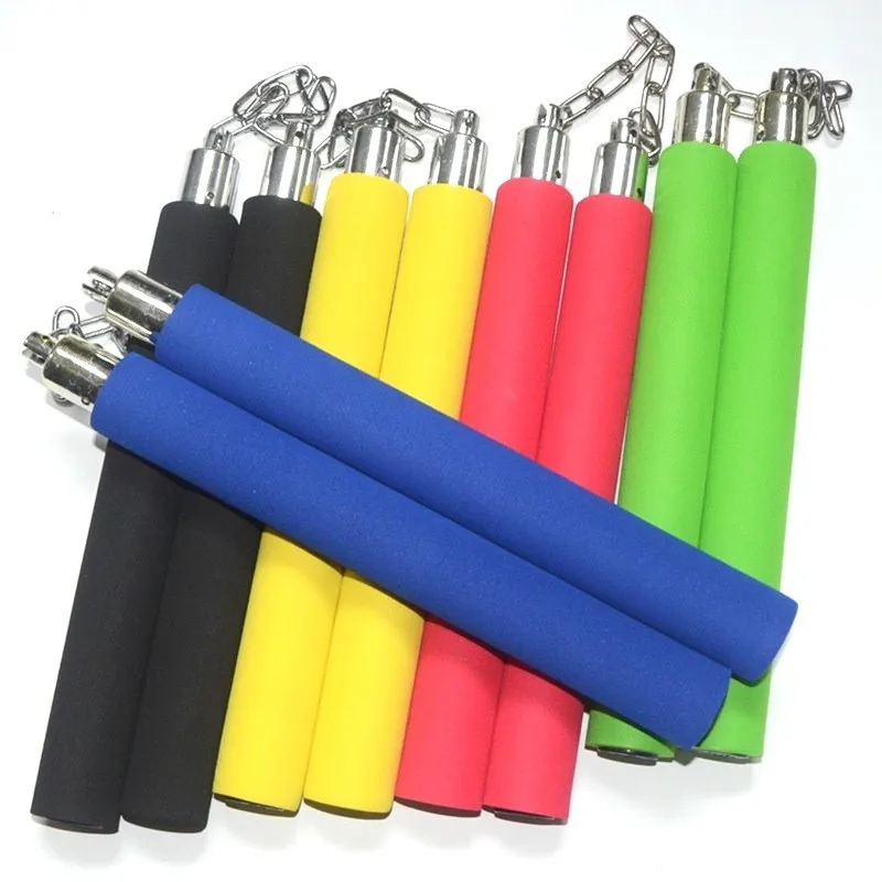 Sponge-Nunchaku-For-Martial-Arts-Fitness-Practice-Stick-Performance ...