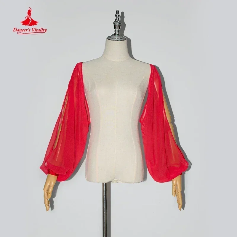 Belly-Dance-Costume-Women-Chiffon-Long-Sleeve-Clothing-Adult-Female ...