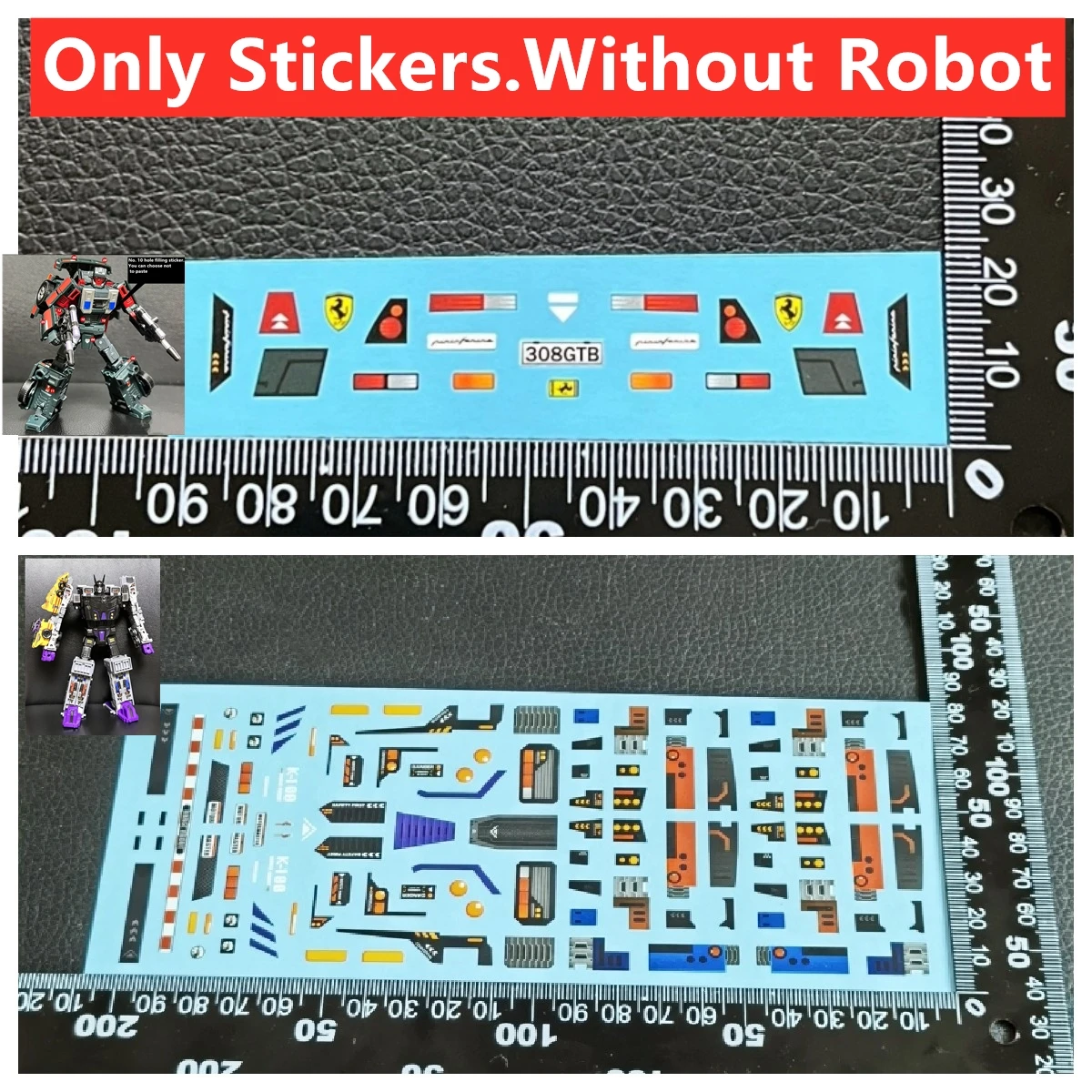 Motormaster Water Sticker | Action Figure Accessories | Upgrade Kit ...