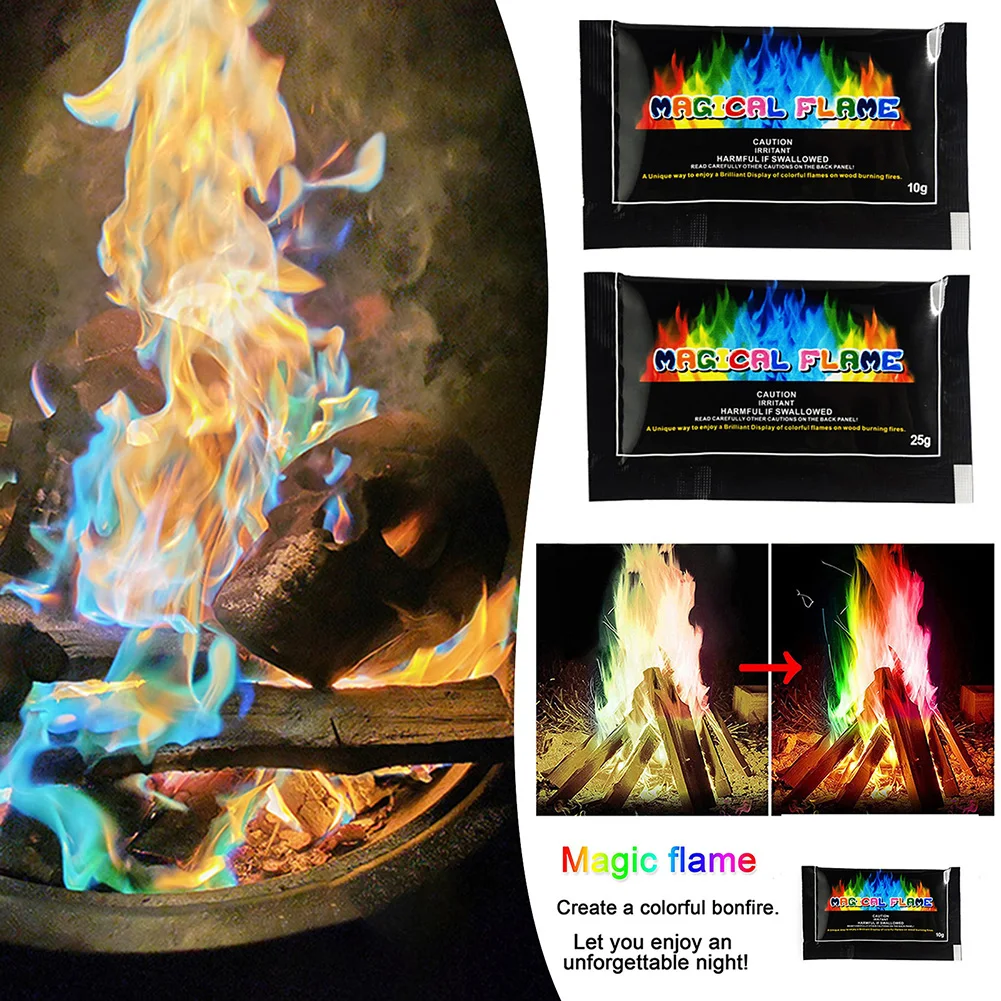 Magics-Flames-Coloring-Powder-Long-Lasting-Color-Flames-Packets-For ...