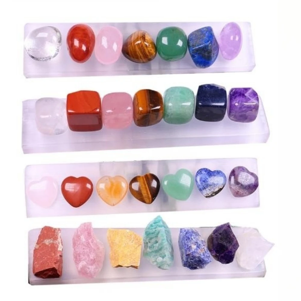 Natural-Crystal-Seven-Colored-Gemstone-Energy-Stone-Kit-DIY-Combo-Yoga ...