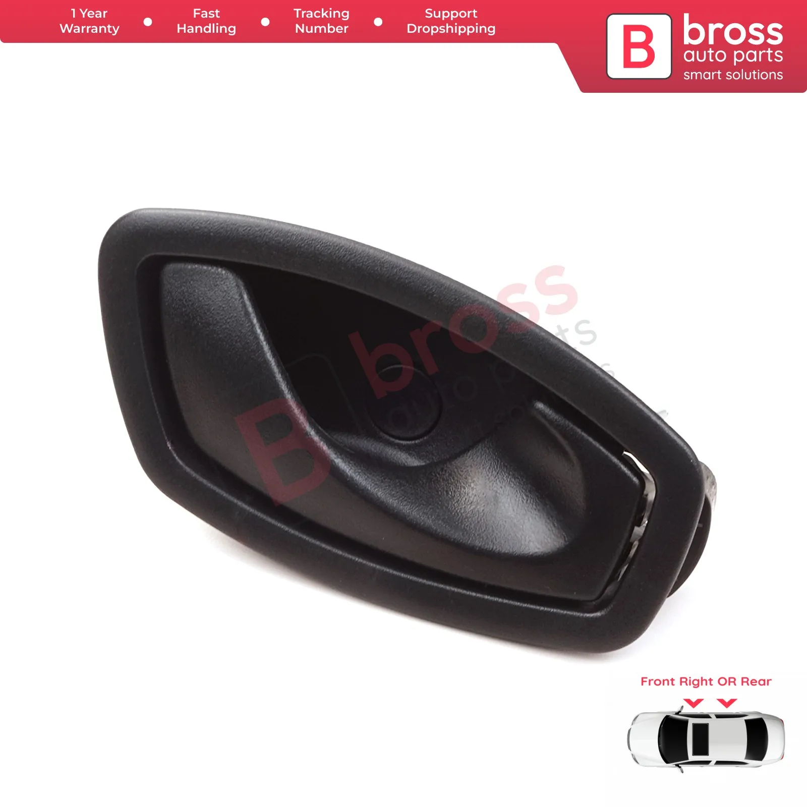 Bross-Auto-Parts-BDP929-Interior-Door-Handle-RIGHT-806710001R-BLACK-for ...