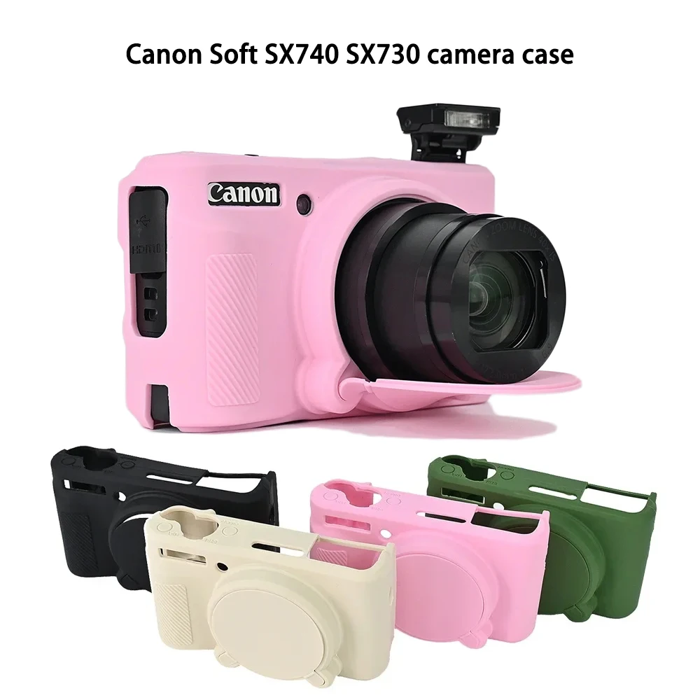Soft-SX740-silicone-Case-Camera-Bag-Skin-For-Canon-PowerShot-SX730-SX740-SX740HS-Rubber-Camera ...