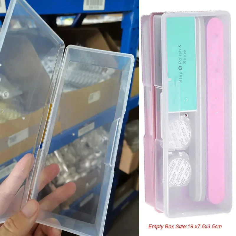 Nail-Art-Storage-Box-Clear-Pink-Jewelry-Charms-Organizer-Plastic ...