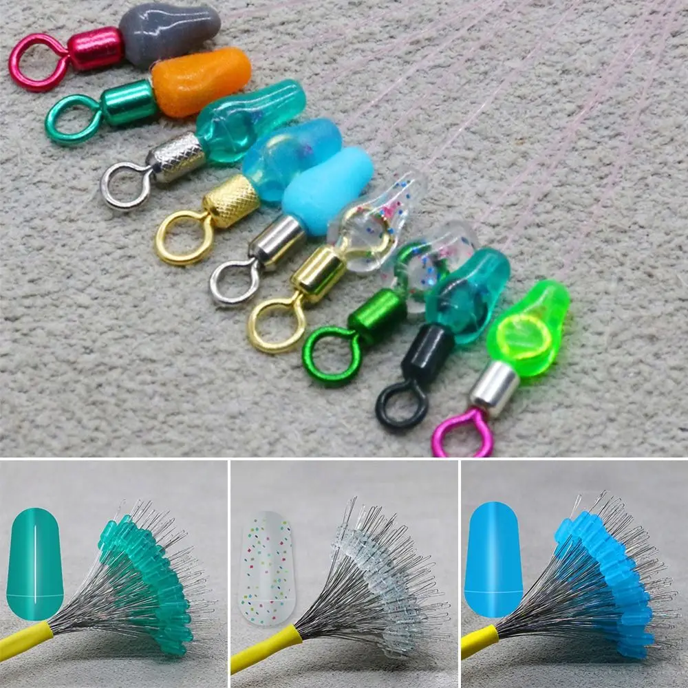 200pcs-Float-Rubber-Stopper-Fishing-Bobber-Stopper-Float-Oval-Bean ...