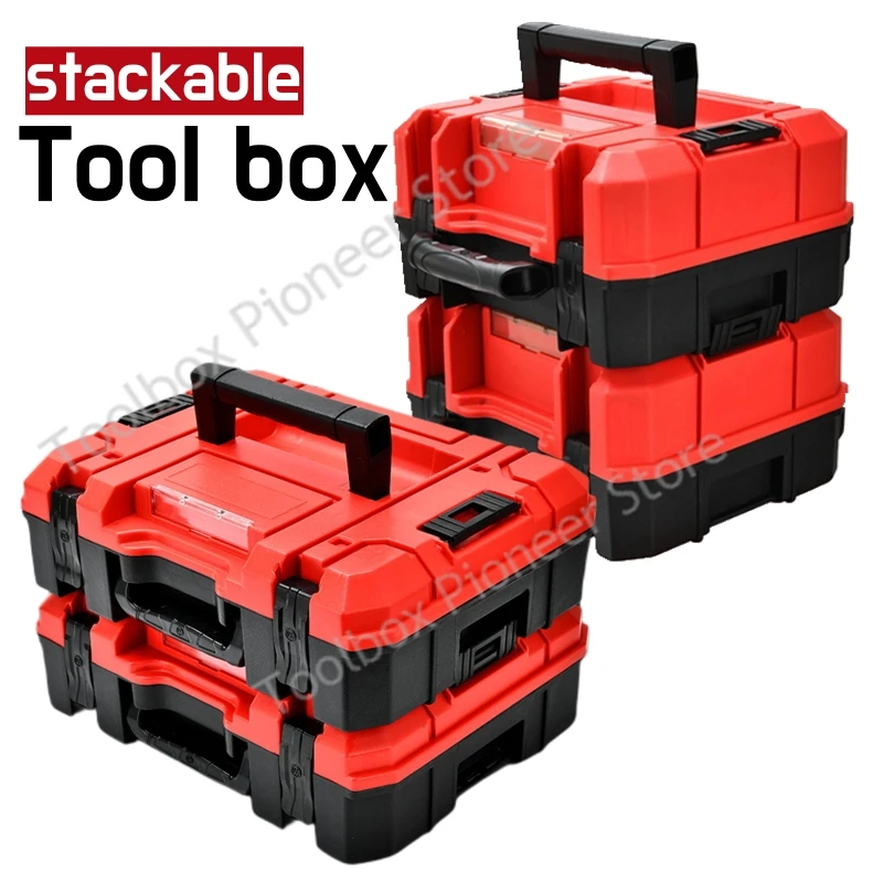 Large-Empty-Tool-Box-Set-Stackable-Piece-Box-Toolbox-For-Mechanics ...