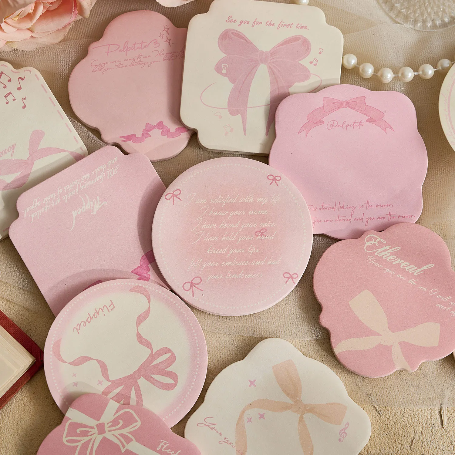 90 pcs Girly Memo Notes Set, Bow & Butterfly Designs, Cute Student ...