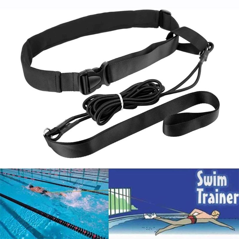 2m Pool Swim Training Leash Swimming Training Elastic Belt Resistance ...