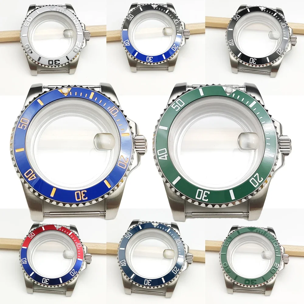 40mm-Men-s-Watch-Case-Sapphire-Crystal-Watches-Accessories-Steel-Case ...