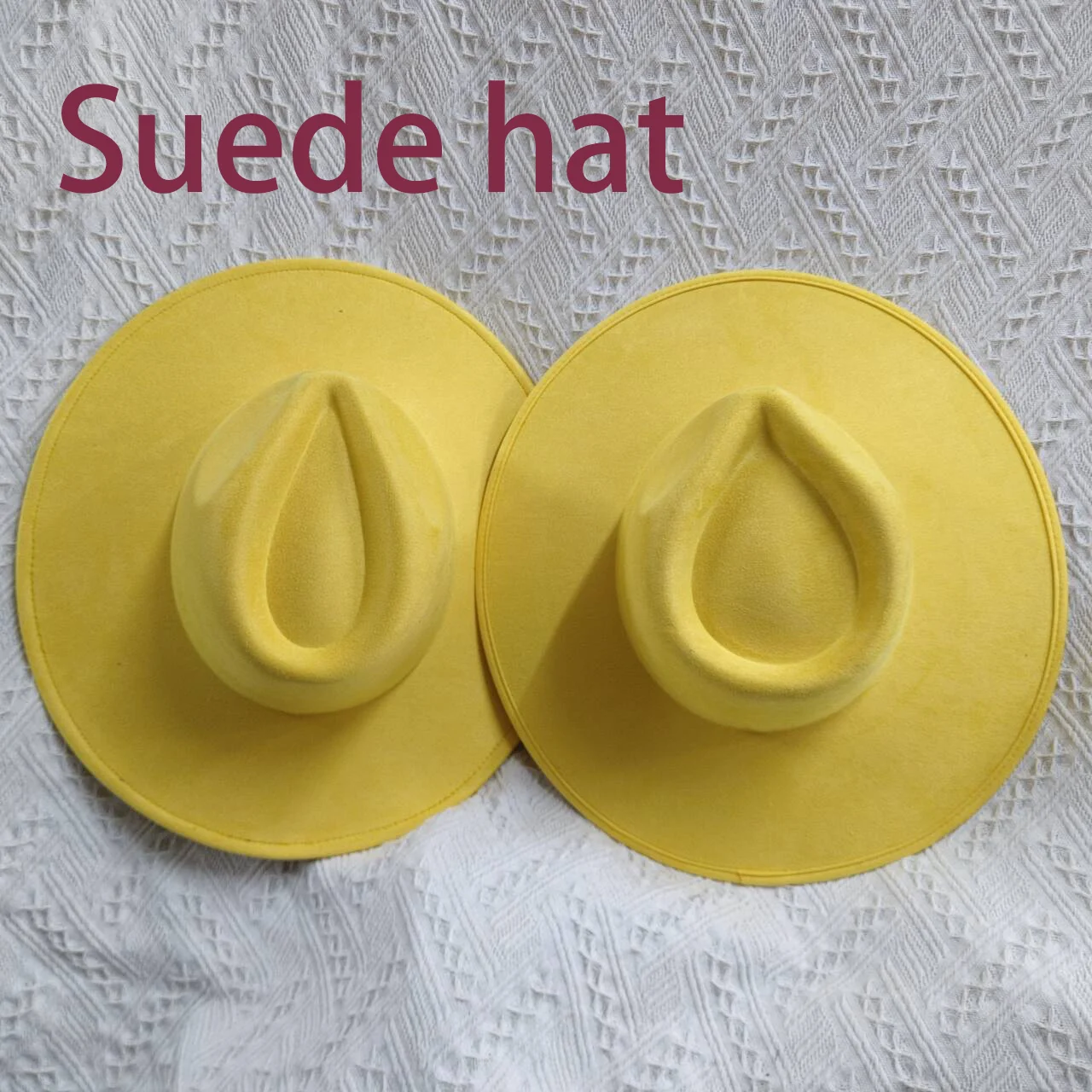 2024-Waterdrop-Hat-Suede-Top-Hat-New-9-5cm-Large-Fleece-Men-s-Fashion ...