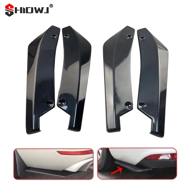 Universal Car Front Rear Bumper Strip Lip Spoiler Diffuser Splitter ...