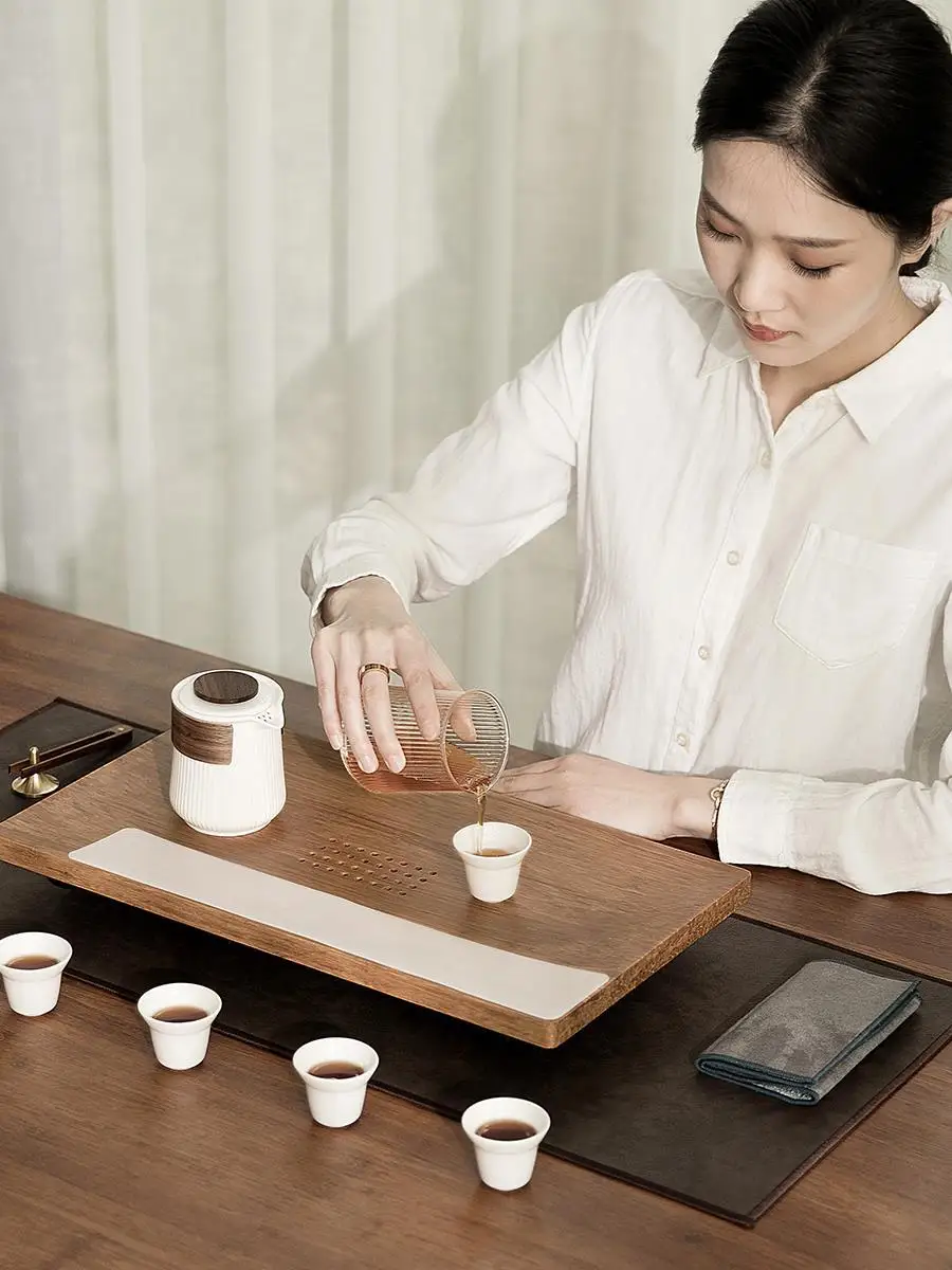 Simple Japanese Tea Tray Water Storage Traditional Kung Fu Tea Tray ...