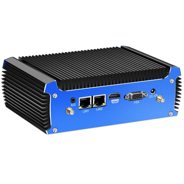 XCY Mini PC Intel Core i7-4500U 2x RS-232 Serial Ports Dual Gigabit ...