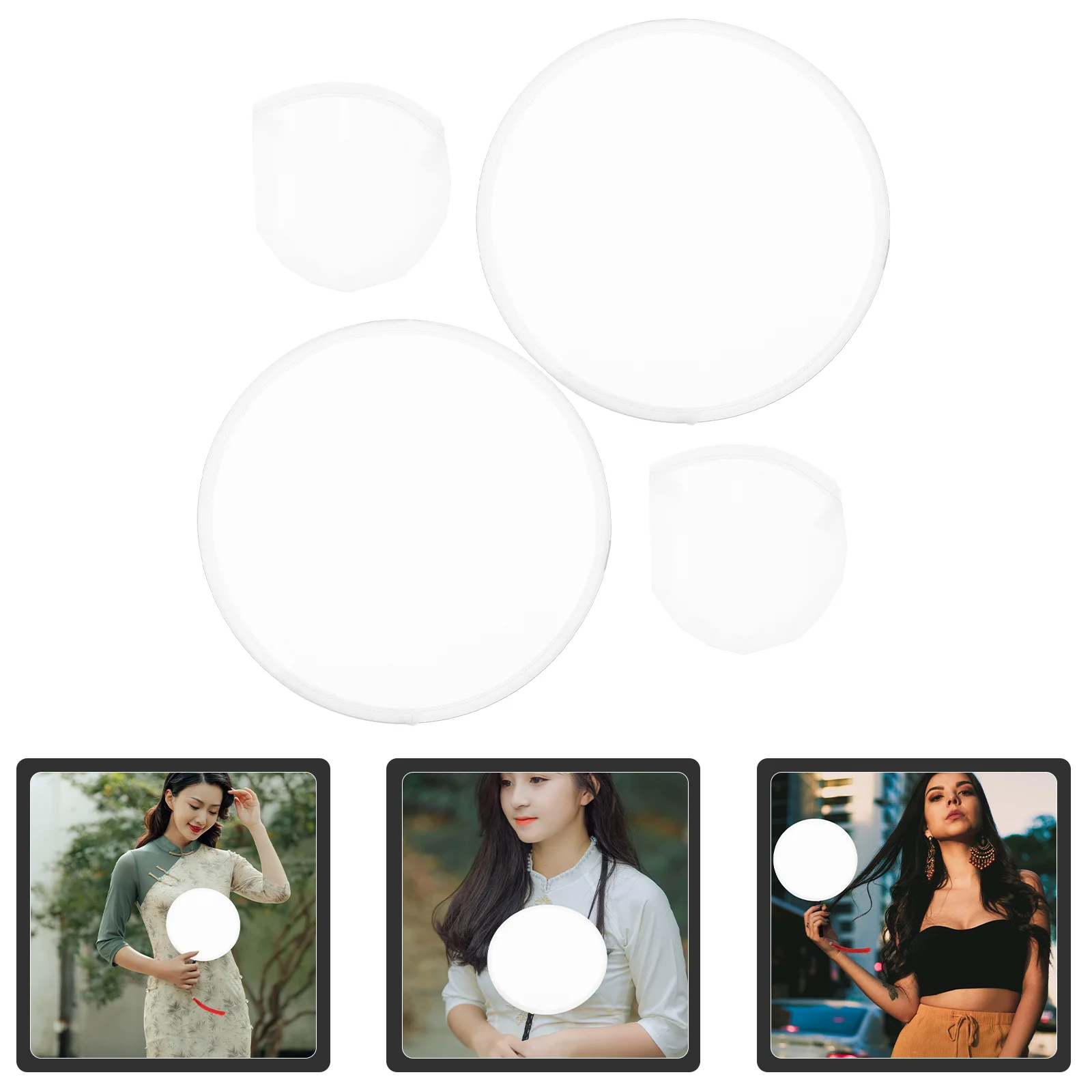 Performance-Circular-Fan-Folding-Mini-Fans-Round-Convenient-Foldable ...