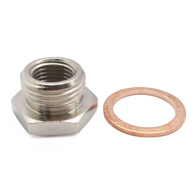 Exhaust O2 Oxygen Sensor Spacer Reducer Adapter M18 x 1.5mm to M12 x 1 ...