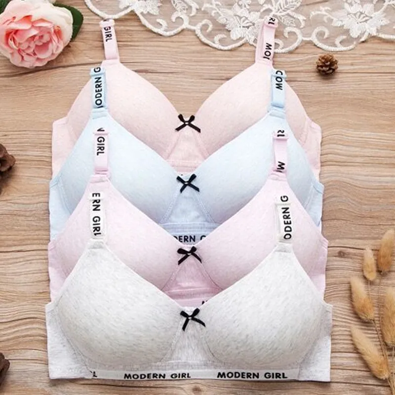 Pure-Cotton-Girl-Underwear-Student-Bra-Developmental-Thin-Section ...