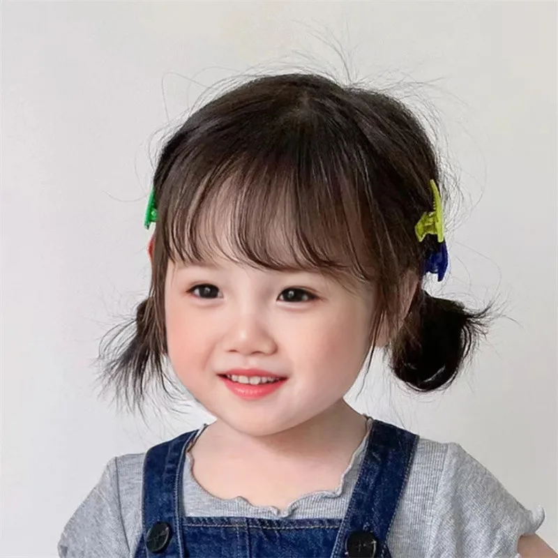 Girl's Wig Set Hair Accessories Marbles Simulated Bobo Head Cover Cute ...