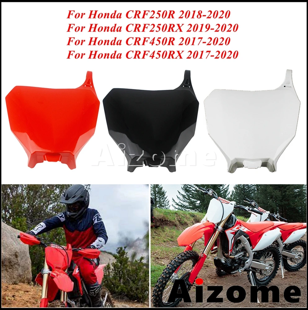 Motocross Front Number Plate For Honda Crf450r Crf450rx Crf250r ...