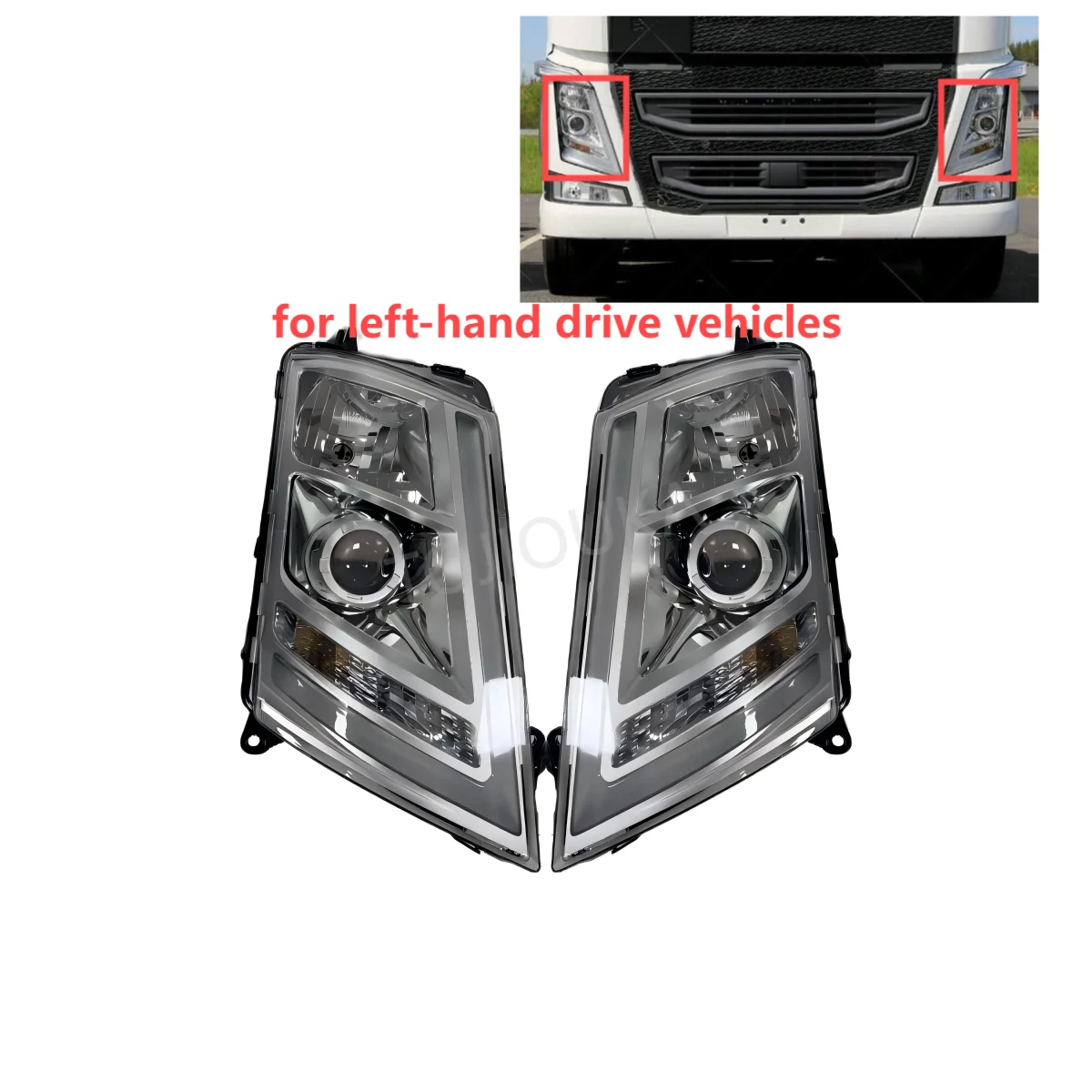 Suitable For VOLVO FM FH Truck Headlight Assembly OE 21221135 21221136 ...